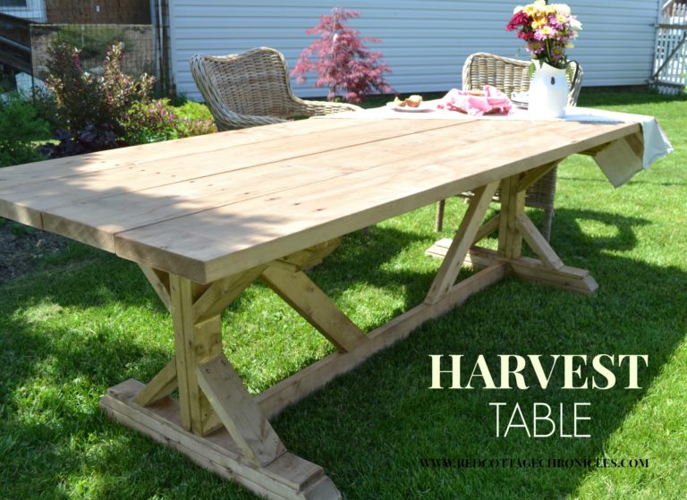Outdoor Harvest Table - Red Cottage Chronicles