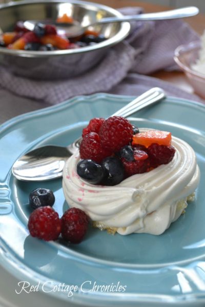 Fresh Fruit Meringue Tart - Red Cottage Chronicles