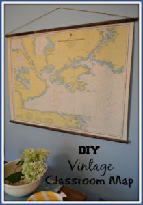 DIY Vintage Classroom Map - Red Cottage Chronicles