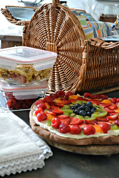 Here's to Sunday Drive's and Chocolate Fruit Pizza