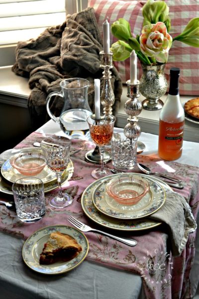Romantic Table For Two - Week Long Romantic Tablescape Blog Hop