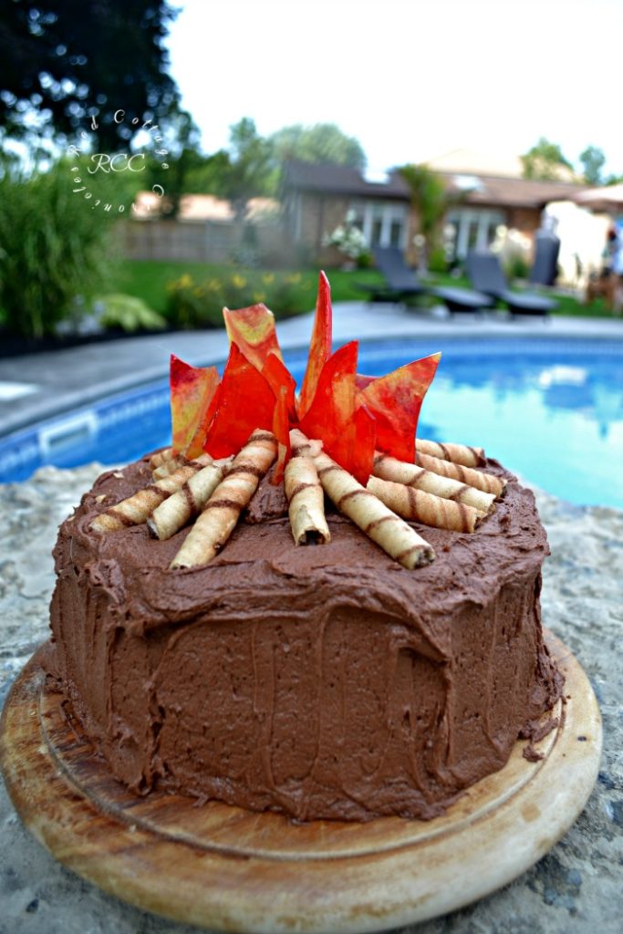 Celebrate summer with this easy chocolate campfire cake