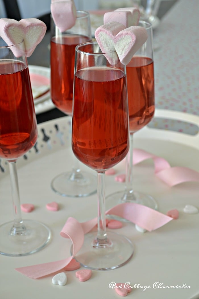 Blush - A Sparkling Wine Cocktail - Red Cottage Chronicles