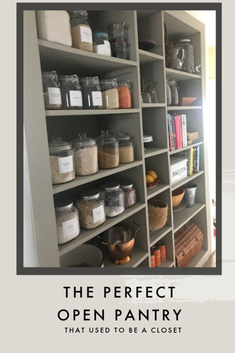 How To Make An Open Pantry From a Closet - Red Cottage Chronicles