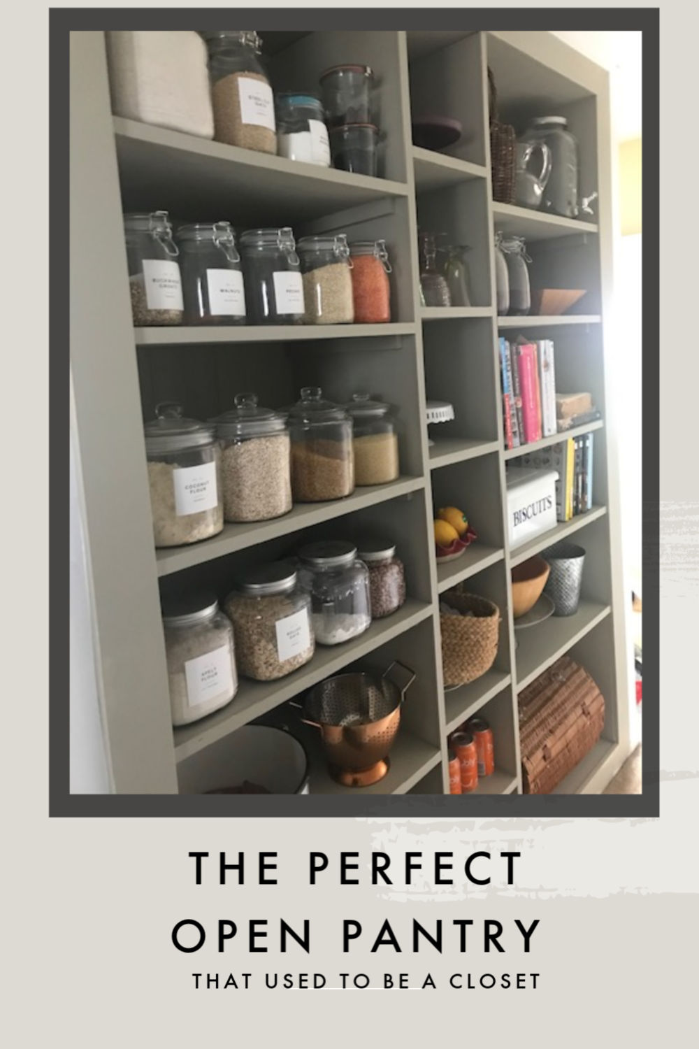 How To Make An Open Pantry From a Closet - Red Cottage Chronicles