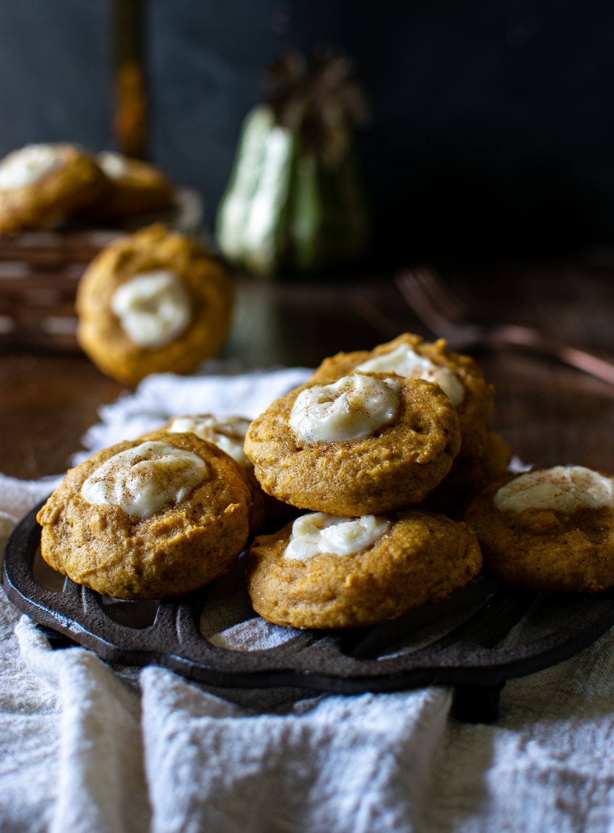 Pumpkin Cheesecake Thumbprint Cookies - Red Cottage Chronicles