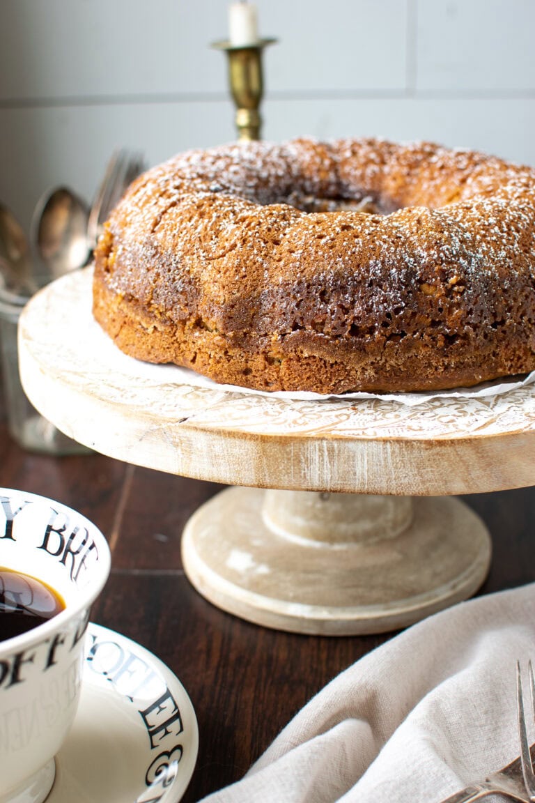 Cinnamon Walnut Coffee Cake - Red Cottage Chronicles