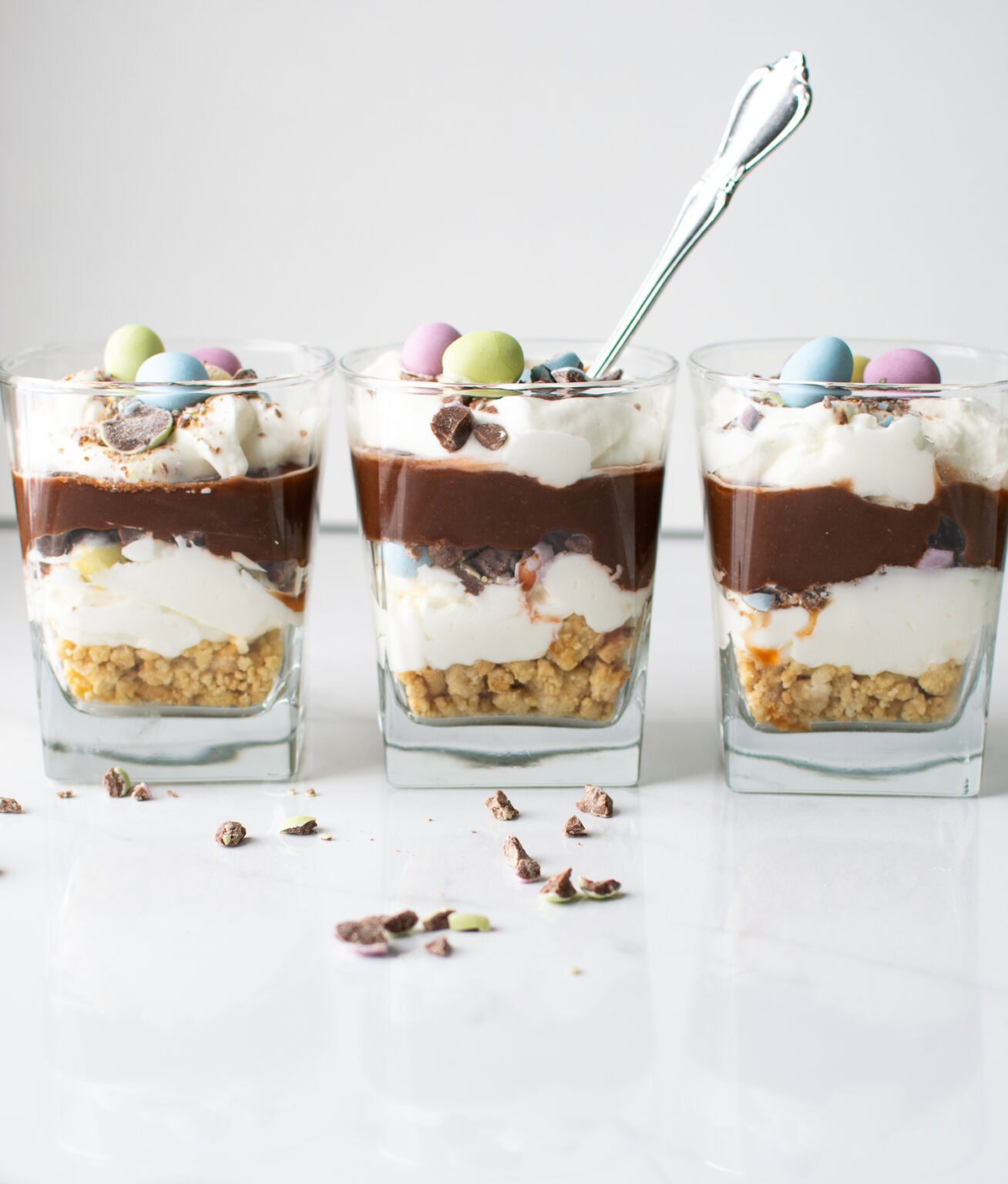 Chocolate Parfait for Easter - Red Cottage Chronicles