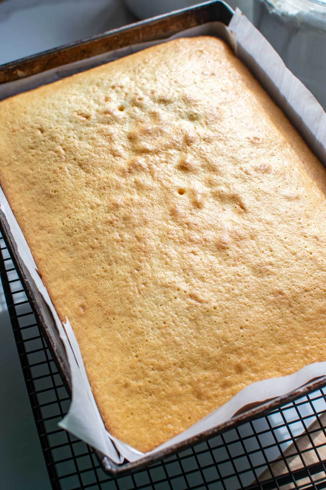 Easy Orange Sheet Cake - Red Cottage Chronicles